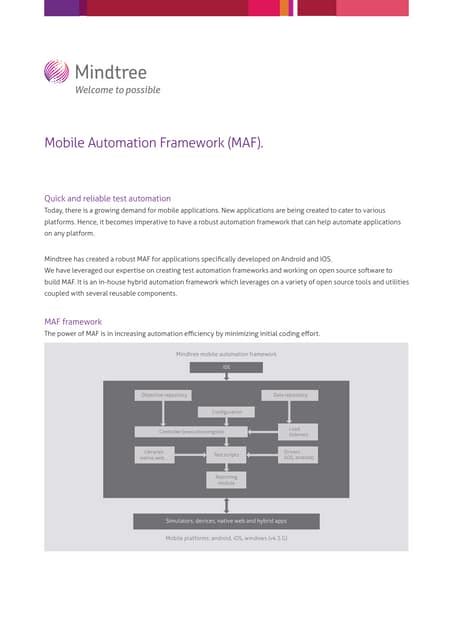 Selenium Framework For Testing Web Application Mindtree Pdf
