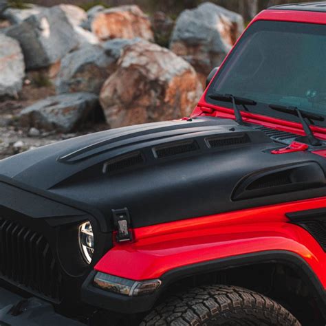 Jeep Wrangler Hood Heat Dispersion With Avenger Series For Jl Jt — Suparee