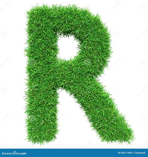 Green Grass Letter R Stock Illustration Illustration Of Character
