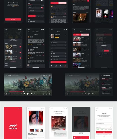Movia Movies Streaming App Ui Kit High Quality Movies Streaming App