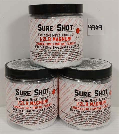 Ammo Sure Shot 1 2lb Magnum Exploding Targets