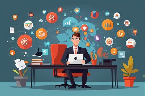 Premium Photo Business Man Planning Digital Marketing Programming