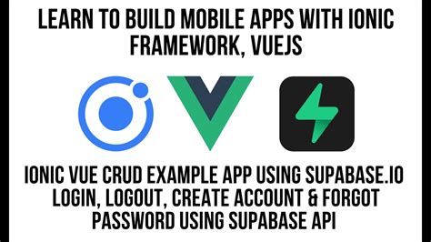 Ionic Vuejs Part 3 Crud Example App Using Login Logout Create Account Api