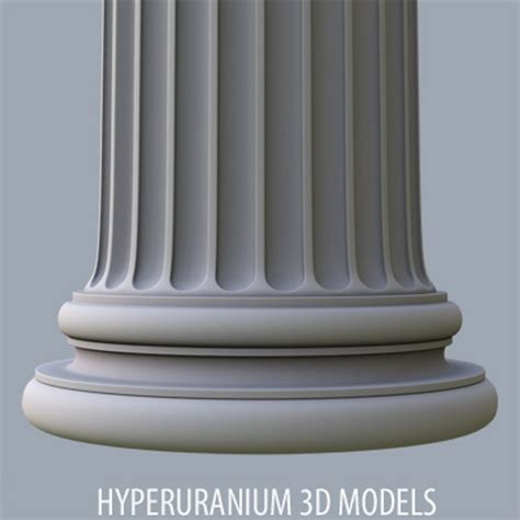 3d Model Ionic Column