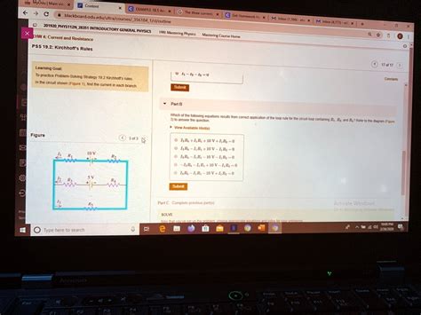 Which Of The Following Equations Results From Correct Application Of The Loop Rule For The