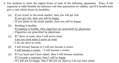 Get Answer Use Symbols To Write The Logical Forms Of Each Of The