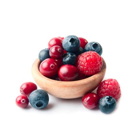 Premium Photo Sweet Blueberries And Raspberry On White Backgrounds