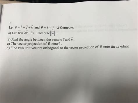 Solved Let U I J K And V I J K Compute A Let Chegg Com