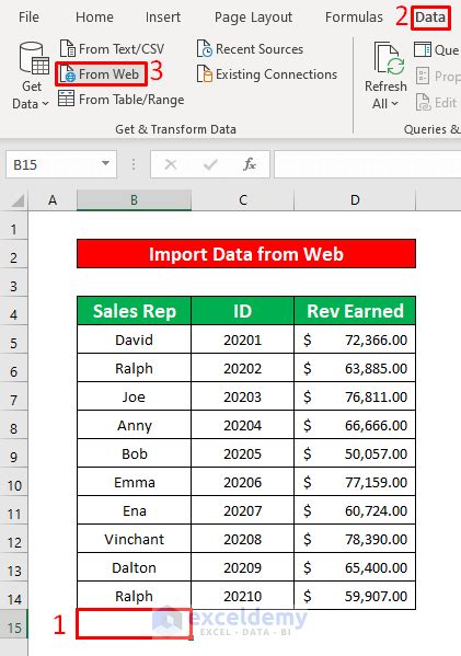 How To Import Data Into Excel From Web With Quick Steps Exceldemy