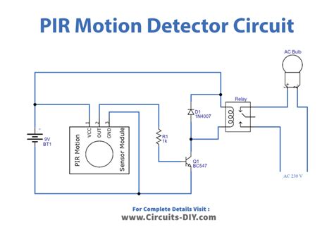 Pir Motion Detector Circuit