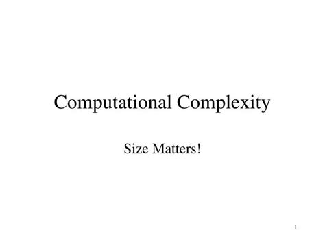 PPT Computational Complexity PowerPoint Presentation Free Download ID 1465441