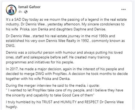 Latest Dennis Wee Has Kicked The Bucket Page 3 Sams Alfresco Coffee