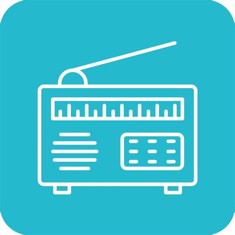 Radio Line Round Corner Background Icons 14640153 Vector Art At Vecteezy