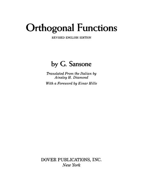 Orthogonal Functions Compress Pdf