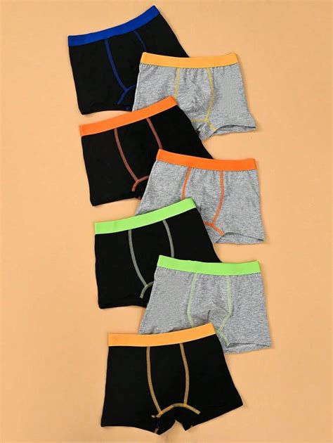 7 Packs Young Boy Underwear With Clean Color For Sale Australia New