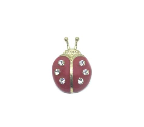 Ladybug Enamel Brooch Finox