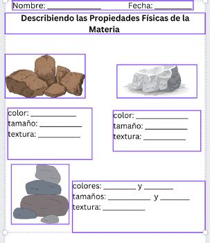 Bilingual Physical Property Of Rocks Unit By Srta Salazar Shares