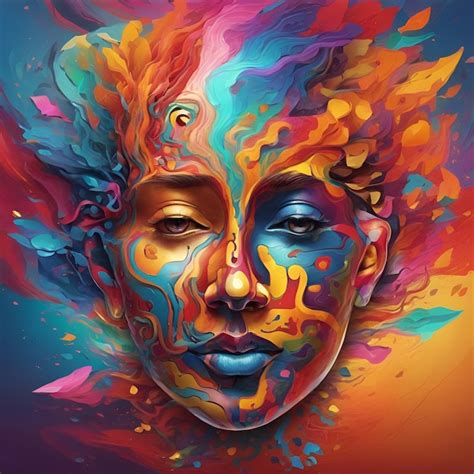 Premium Ai Image Craft An Abstract Representation Of The Subconscious Mind Using Layers Of