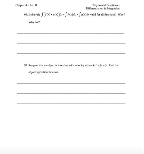 Solved Chapter 4 Part B Polynomial Functions Chegg Com