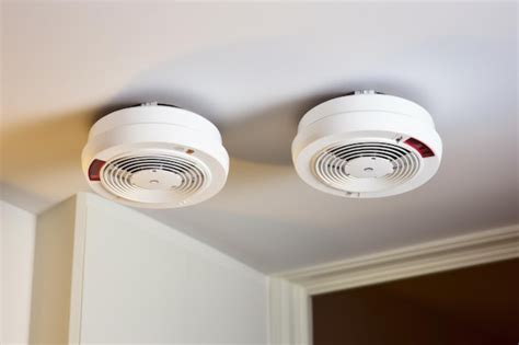Premium Ai Image Smoke Detectors Installed On A Ceiling
