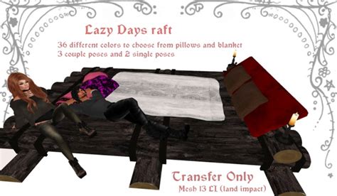 Second Life Marketplace Lazy Days Raft V1