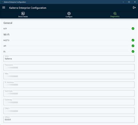 How To Do A Network Diagnostics Test On The Sensedge Mini