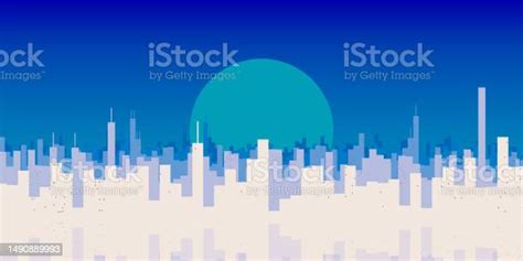 극적인 하늘을 배경으로 한 미래 지향적인 기하학적 도시 스카이라인 0명에 대한 스톡 벡터 아트 및 기타 이미지 0명 건물 외관 건축물 Istock