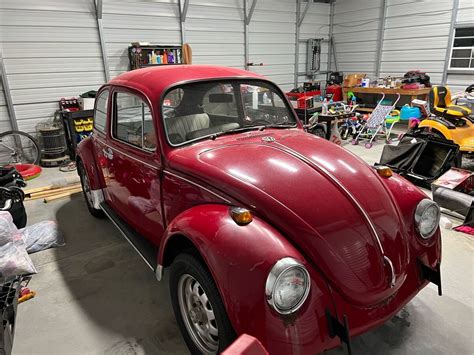 1968 Volkswagen Beetle Pre 1980 Red Bug For Sale