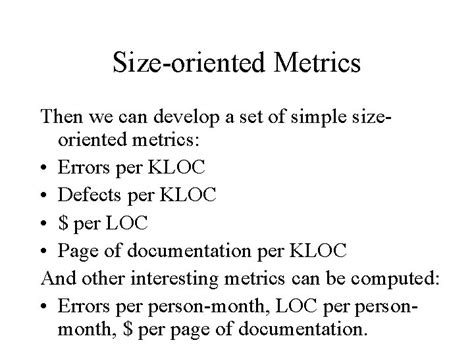 Chapter 4 Software Process And Project Metrics Software