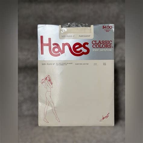 Hanes Accessories Vintage 983 Nos Hanes Classic Colors Sheer