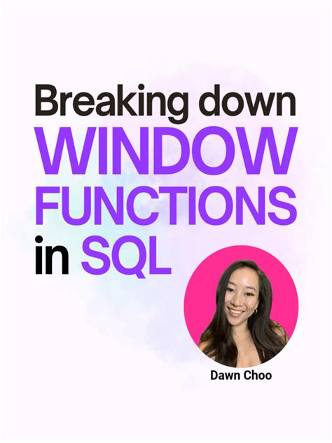 Breakdown Of A Sql Window Function Pdf Sql Table Database