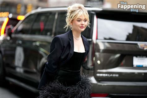 Emily Alyn Lind Shows Off Her Sexy Legs In Black Pantyhose At The Bronx