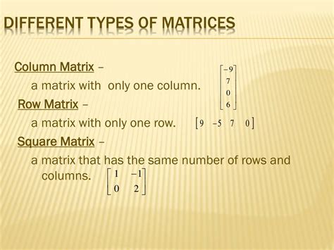 PPT Chapter Matrices PowerPoint Presentation Free Download ID