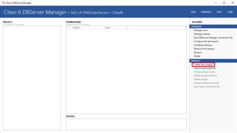 Getting Started Starting Projects Creating A Server Project