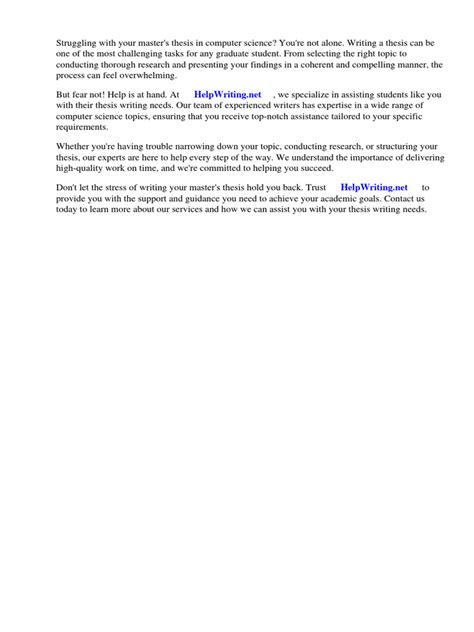 master thesis topics computer science download free pdf thesis computer science