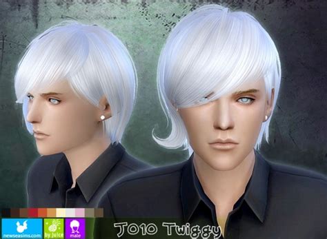 J010 Twiggy Hair Males Free Sims 4 Hair