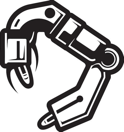 Comprehensive Vector Artwork Of A Robotic Arm With High Detail For