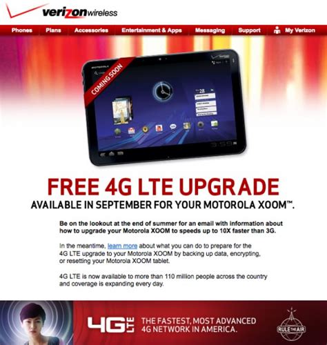 Verizon Confirms Motorola Xoom G Lte Upgrade For September Softpedia