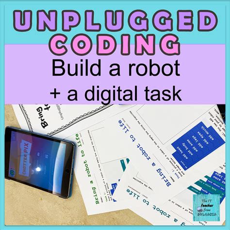 Unplugged Coding Activity Bring A Robot To Life With Algorithm Drawing