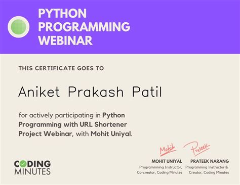 Aniket Patil On Linkedin Python Webinar Project Code Learning