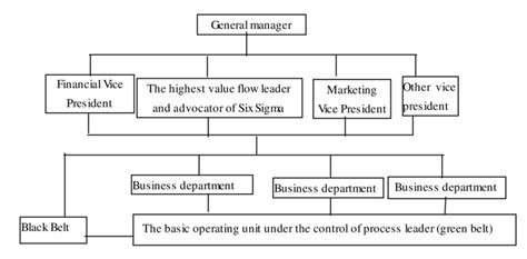 Organization Structure Graph Of Lean Six Sigma Download Scientific