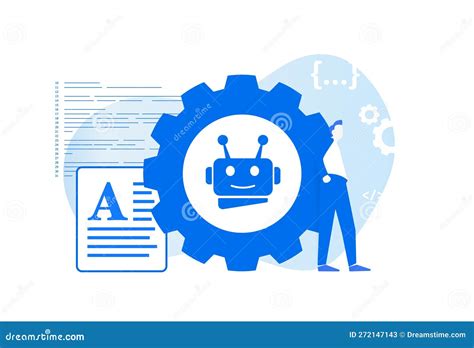 ai chatbot concept illustration deep learning data mining code