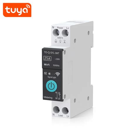 Tuya Smart Wifi Switch Energy Meter For Din Rail