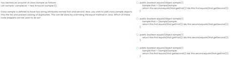 Solved You Declare An Arraylist Of Class Sample As Follows