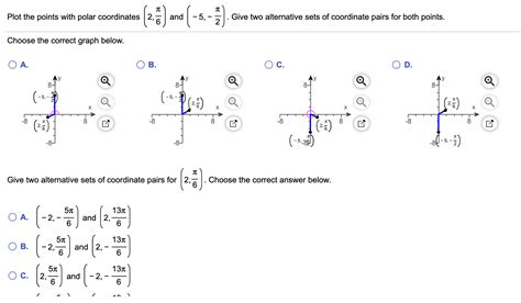 Solved Plot The Points With Polar Coordinates 2 23 And