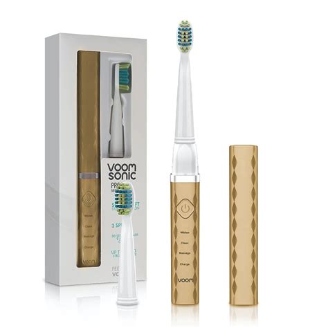 Voom Sonic Pro 3 Rechargeable Electric Toothbrush With Soft Dupont Nylon Bristles Dentist