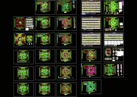 海南某31层框剪商住楼结构施工图cad图纸 Dwg 图海文库