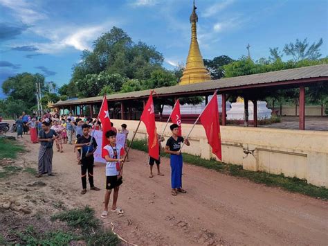 ယင်းမာပင် မြောက်ပိုင်း ရွာပေါင်းစုံ သပိတ် စစ်ကြောင်း အကြမ်းဖက် စစ်ကောင်စီ ဖြုတ်ချရေး ချီတက