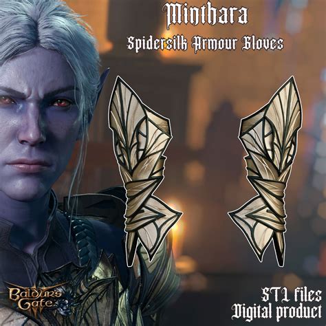🧤 Fantasy Minthara Spidersilk Gloves Armor Baldrurs Gate 3 Stl・ 3d File