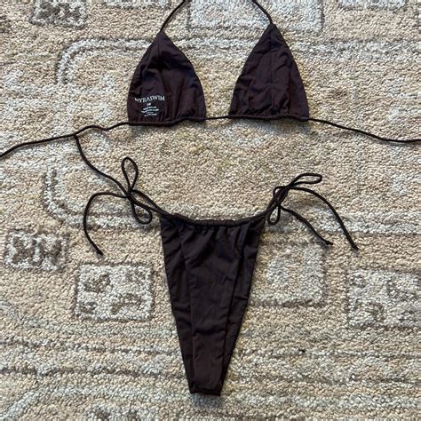 Myra Swim Set 🖤 Sofia Top And Nyah Bottom In Chocolate Depop